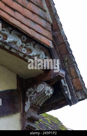 Dragon house detail, the street, smarden, kent, uk Stock Photo - Alamy