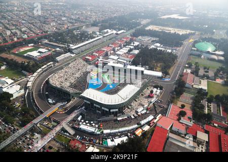 An aerial view of the circuit. 29.10.2022. Formula 1 World Championship ...