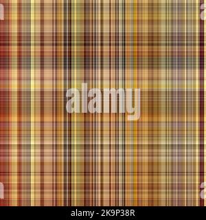 Woodland brown tartan seamless pattern textile. Tonal autumnal forest ...