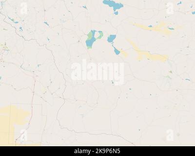 Hovd, province of Mongolia. Open Street Map. Locations of major cities ...