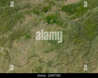 Selenge, province of Mongolia. Low resolution satellite map. Locations ...