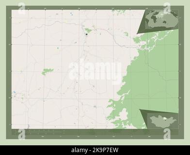 Selenge, province of Mongolia. Open Street Map Stock Photo - Alamy