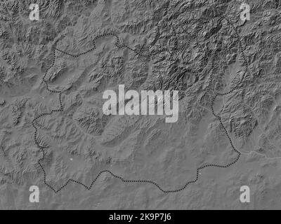 Tov, province of Mongolia. Elevation map colored in wiki style with ...