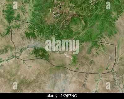 Ulaanbaatar, municipality of Mongolia. High resolution satellite map ...