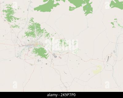 Ulaanbaatar, municipality of Mongolia. Open Street Map. Locations and ...