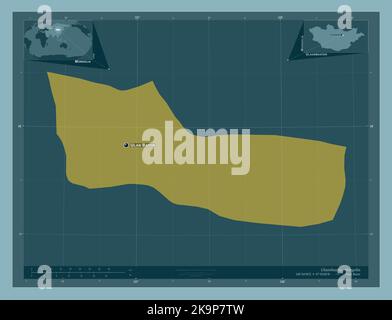 Ulaanbaatar, municipality of Mongolia. Solid color shape Stock Photo ...