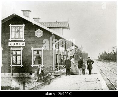 Kumla Station, 1863 Stock Photo - Alamy