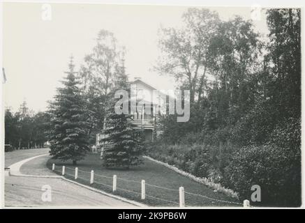 Residential building with garden near the station Stock Photo - Alamy