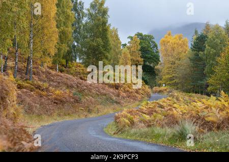 Glen Lyon in autumn - Breadalbane, Perthshire, Scotland, UK Stock Photo ...
