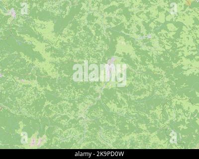 Berane, municipality of Montenegro. Open Street Map. Corner auxiliary ...