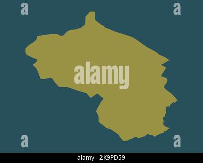 Berane, municipality of Montenegro. Solid color shape. Locations and ...