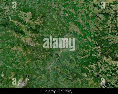 Berane, municipality of Montenegro. High resolution satellite map ...