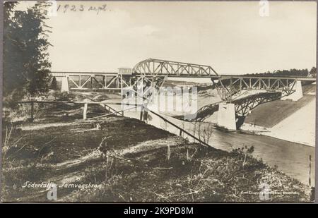 View on Klaffbro for rail traffic over Södertälje canal Stock Photo - Alamy
