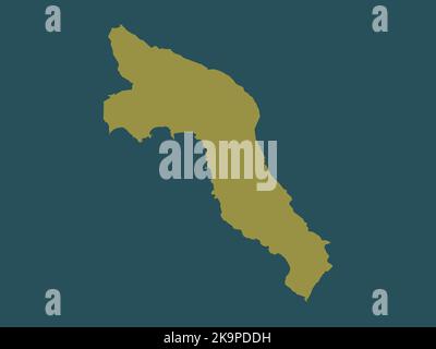 Budva, municipality of Montenegro. Solid color shape. Locations and ...