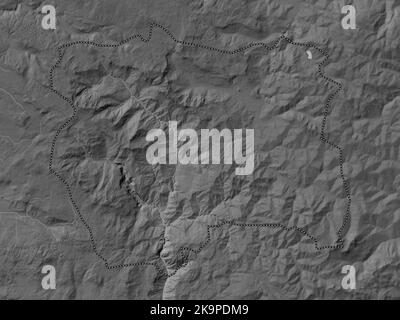 Kolasin, municipality of Montenegro. Elevation map colored in wiki ...