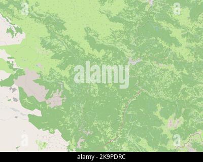 Kolasin, municipality of Montenegro. Open Street Map. Locations and ...
