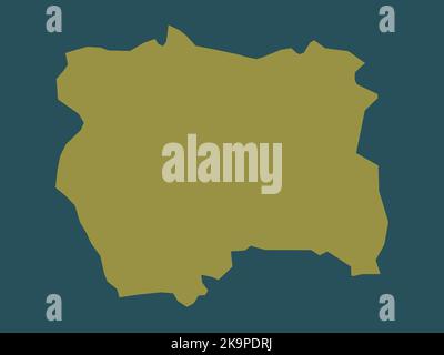 Kolasin, municipality of Montenegro. Solid color shape. Locations and ...