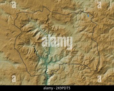 Kolasin, municipality of Montenegro. Elevation map colored in wiki ...