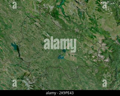 Niksic, municipality of Montenegro. High resolution satellite map ...