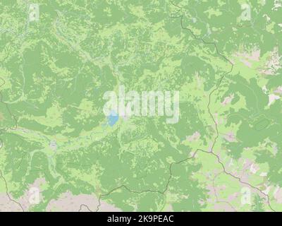 Plav, municipality of Montenegro. Open Street Map. Locations and names ...