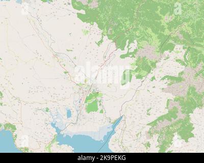 Podgorica, municipality of Montenegro. Open Street Map. Locations and ...