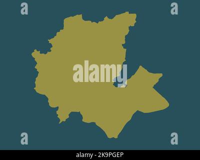 Fes-Meknes, region of Morocco. Solid color shape. Locations and names ...