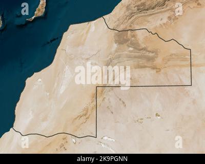 Laayoune-Sakia El Hamra, region of Morocco. High resolution satellite ...