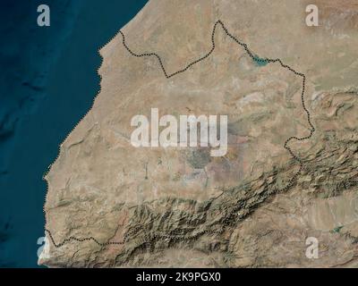 Marrakech-Safi, region of Morocco. High resolution satellite map ...