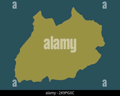 Marrakech-Safi, region of Morocco. Solid color shape. Locations of ...