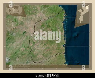 Cabo Delgado, province of Mozambique. High resolution satellite map ...