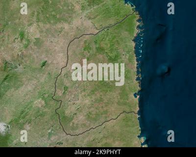 Cabo Delgado, province of Mozambique. High resolution satellite map ...