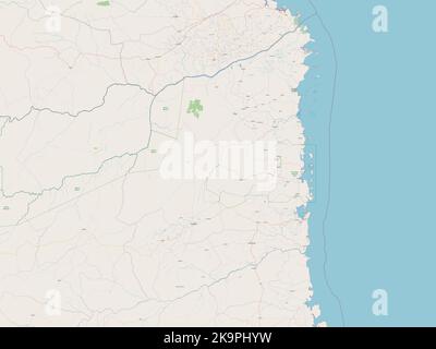 Cabo Delgado, province of Mozambique. Open Street Map. Locations and ...