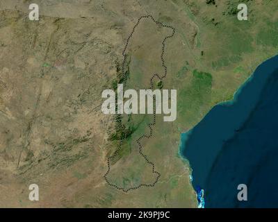 Manica, province of Mozambique. High resolution satellite map ...