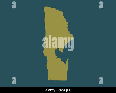 Maputo, province of Mozambique. Solid color shape. Locations and names ...