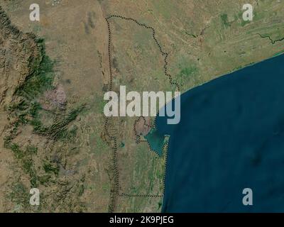 Maputo, province of Mozambique. High resolution satellite map ...