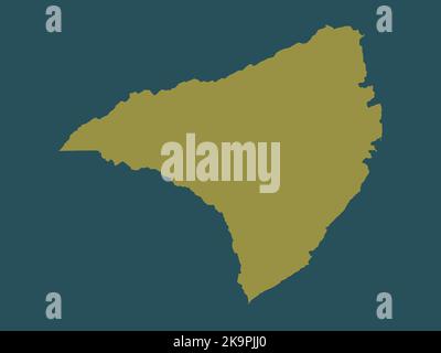 Nampula, province of Mozambique. Solid color shape. Locations and names ...