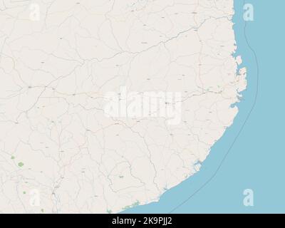 Nampula, province of Mozambique. Open Street Map. Corner auxiliary ...