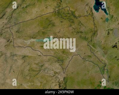 Tete, province of Mozambique. Low resolution satellite map. Locations ...