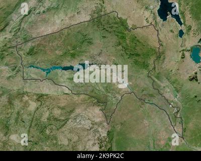 Tete, province of Mozambique. High resolution satellite map. Locations ...