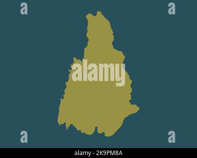Ayeyarwady, division of Myanmar. Solid color shape. Locations and names ...