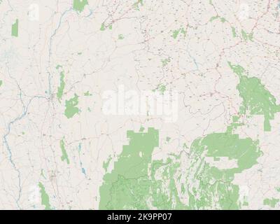 Shan, state of Myanmar. Open Street Map. Corner auxiliary location maps ...
