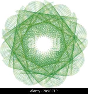 Abstract decorative floral spirograph circular element. Vector shape Stock Vector Image & Art ...