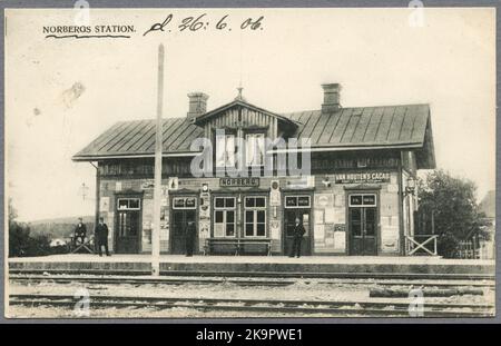 The railway station Norberg Stock Photo - Alamy