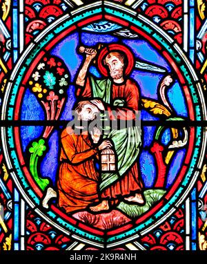 Simon Peter, St Peter, cuts off ear of Malchus, servant of Caiaphas ...