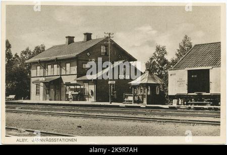 Alby Railway Station Stock Photo - Alamy