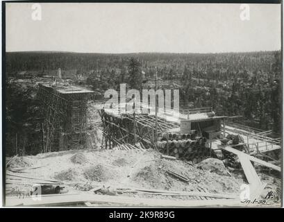 Railway bridge construction at Stora Lule River Stock Photo - Alamy