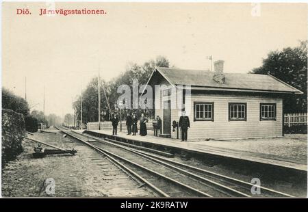 Diö Railway Station Stock Photo - Alamy