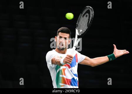 Paris, France. 29th Oct, 2022. Sebastian "Sebi" Korda and his coach ...