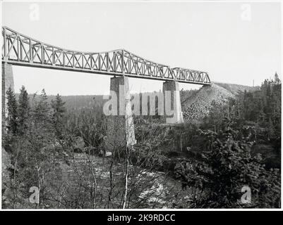 The bridge over the Lule River along the northern main line, on the ...