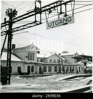 Herrljunga station opened in 1863. First, a small station house was ...
